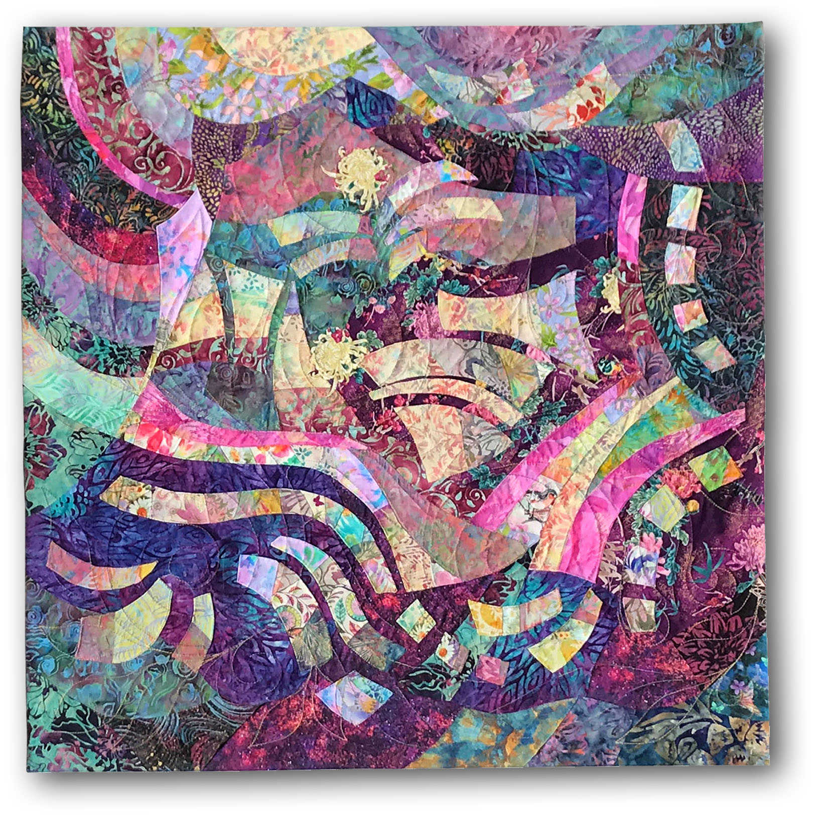 SAQA Quilt show: The Artist’s Question… Answered in Fiber | Florida ...